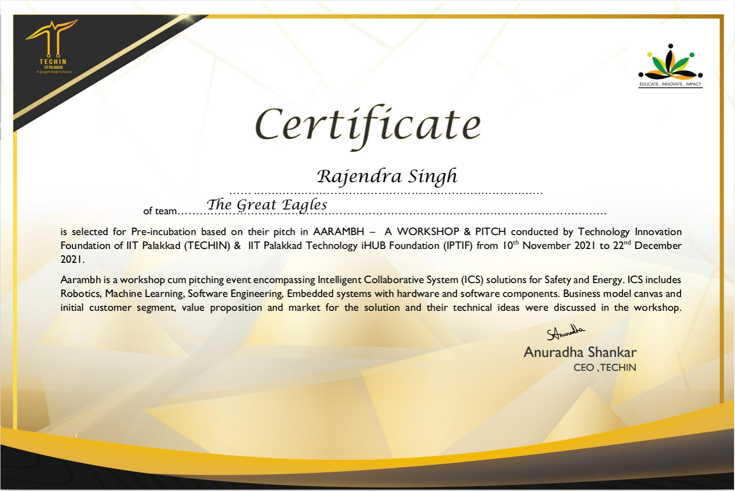 Honours, awards and fellowships